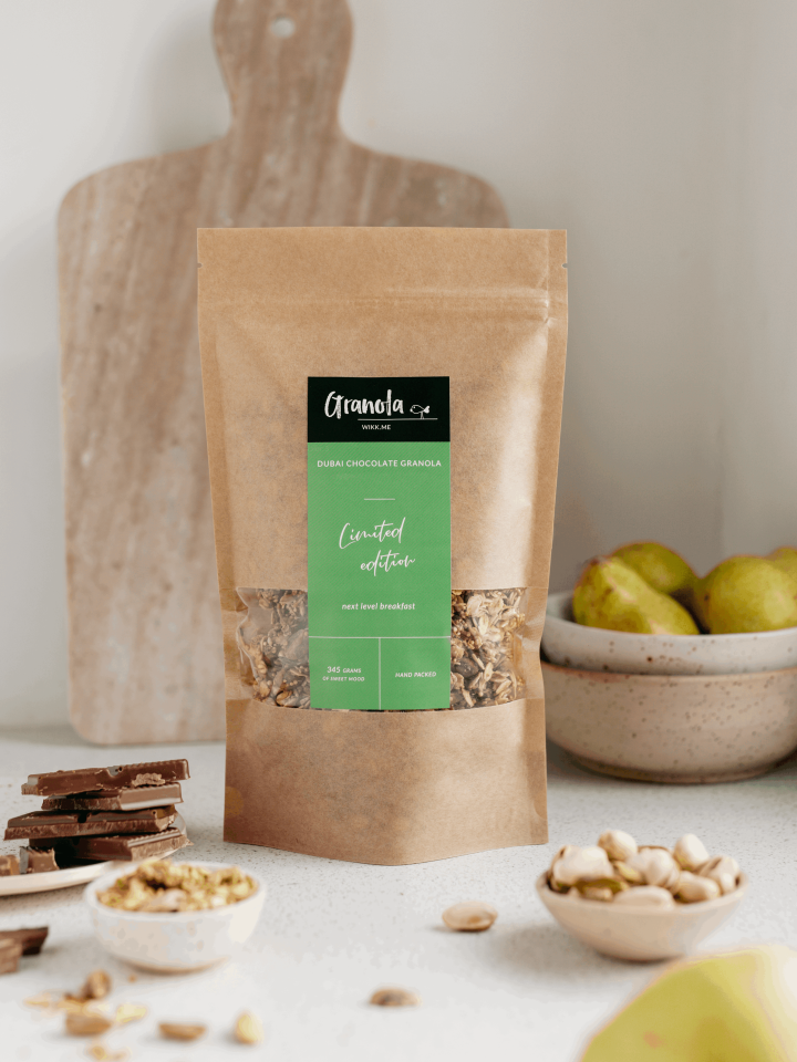 Orient Delight Granola inspirowana dubajską czekoladą - Granola Wikk.me ...